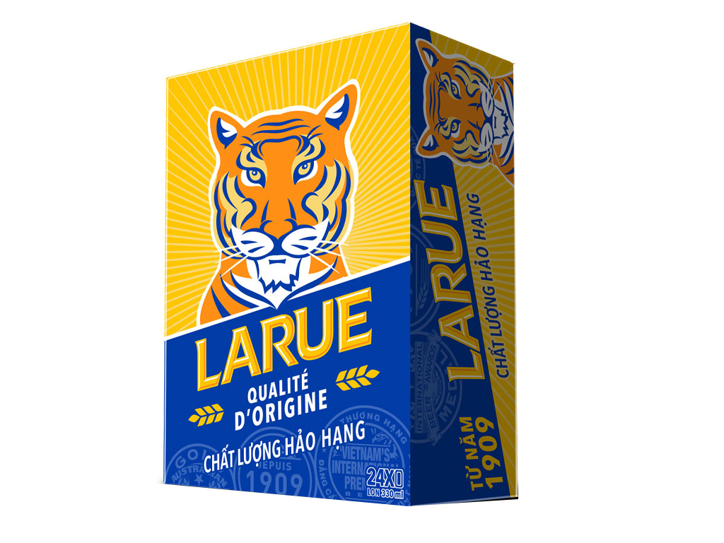 Thùng 24 lon bia Larue Xanh 330ml